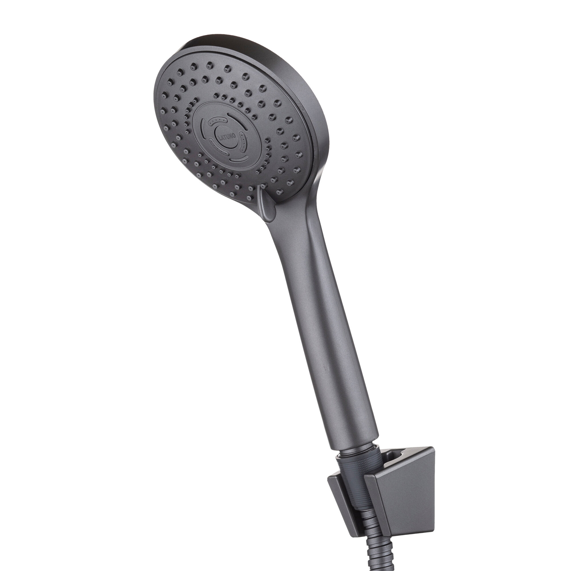 Душевой набор Pura Latuno L80072GT, 5 режимов, ABS-пластик, цвет графит
