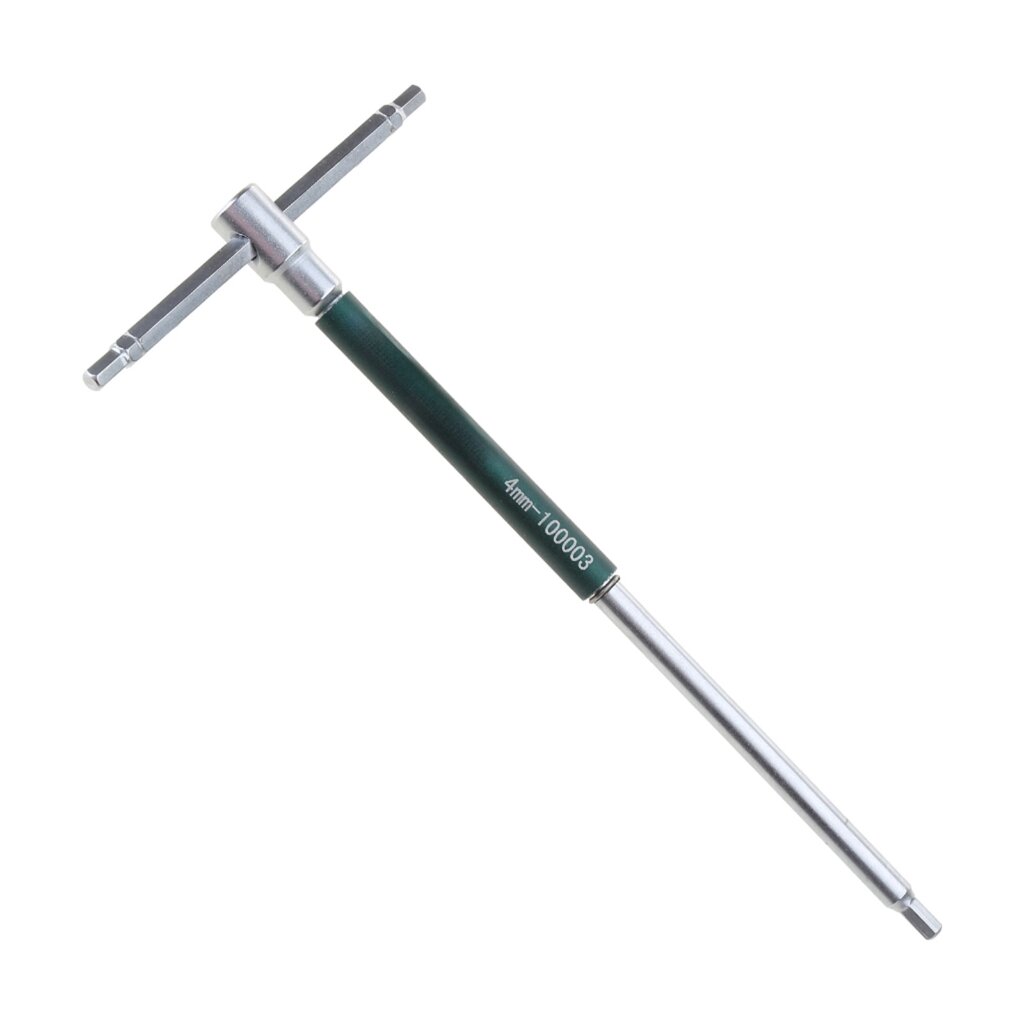 Удлиненный Т-образный ключ с внутренней 6-угловой отверткой-4 мм