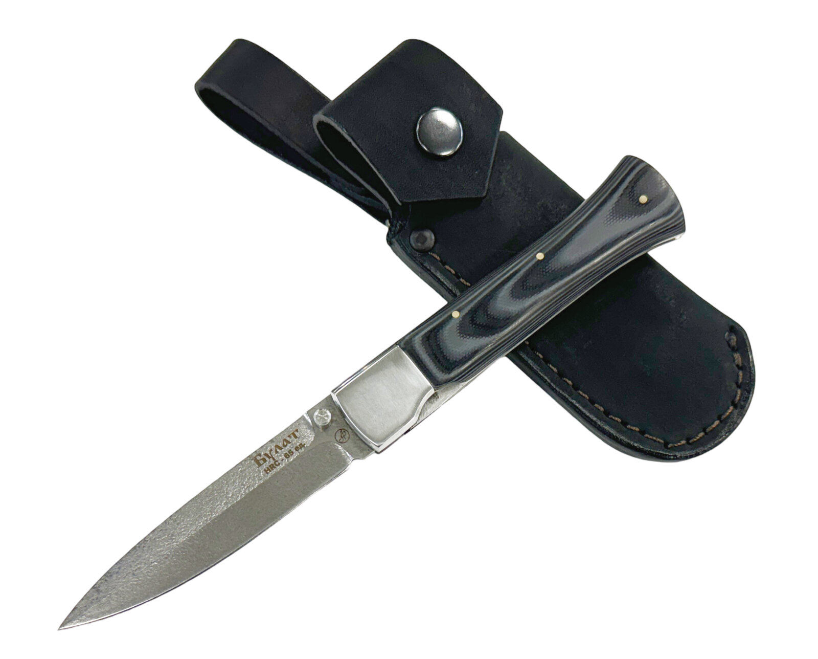 Складной нож Щука, булат, микарта