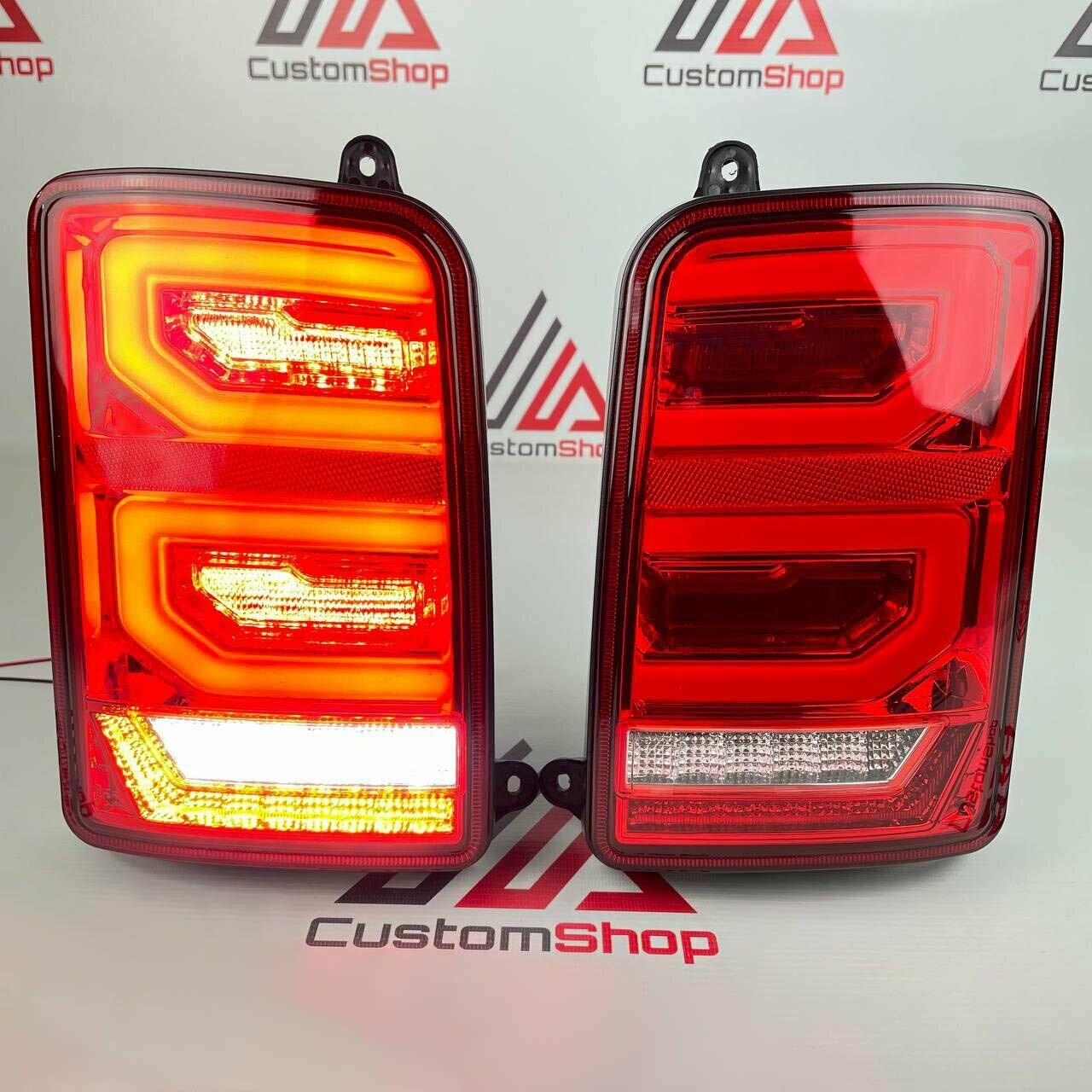 Фонари задние LED в стиле Range Rover Лада Нива, 2121, Niva Красные