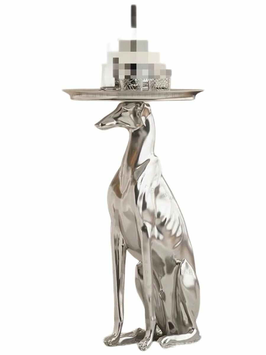 Кофейный столик "Статуя Собаки", для офиса, с чайным подносом, 4 ножки