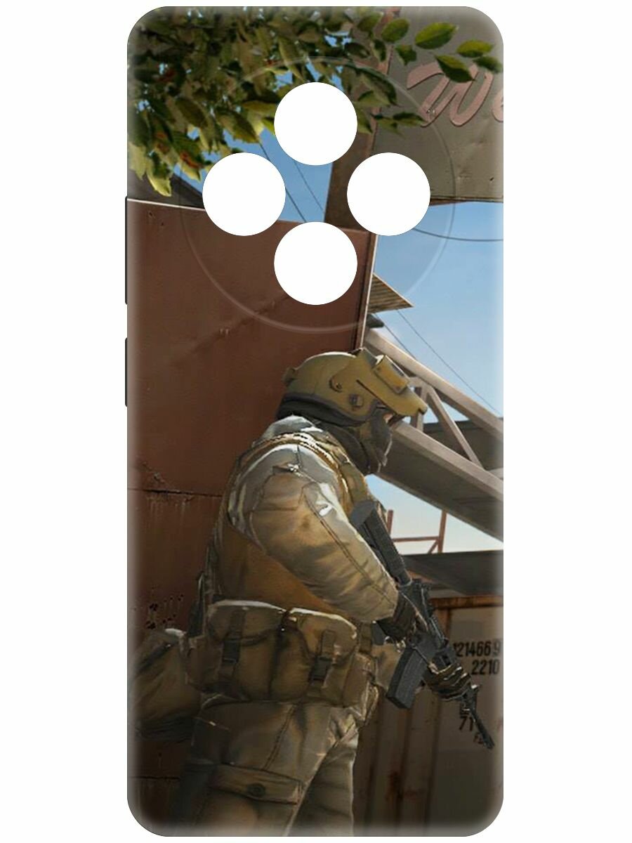 Чехол-накладка Krutoff Soft Case Cтандофф 2 (Standoff 2) - Rust для Xiaomi Redmi 14C/Poco C75 черный