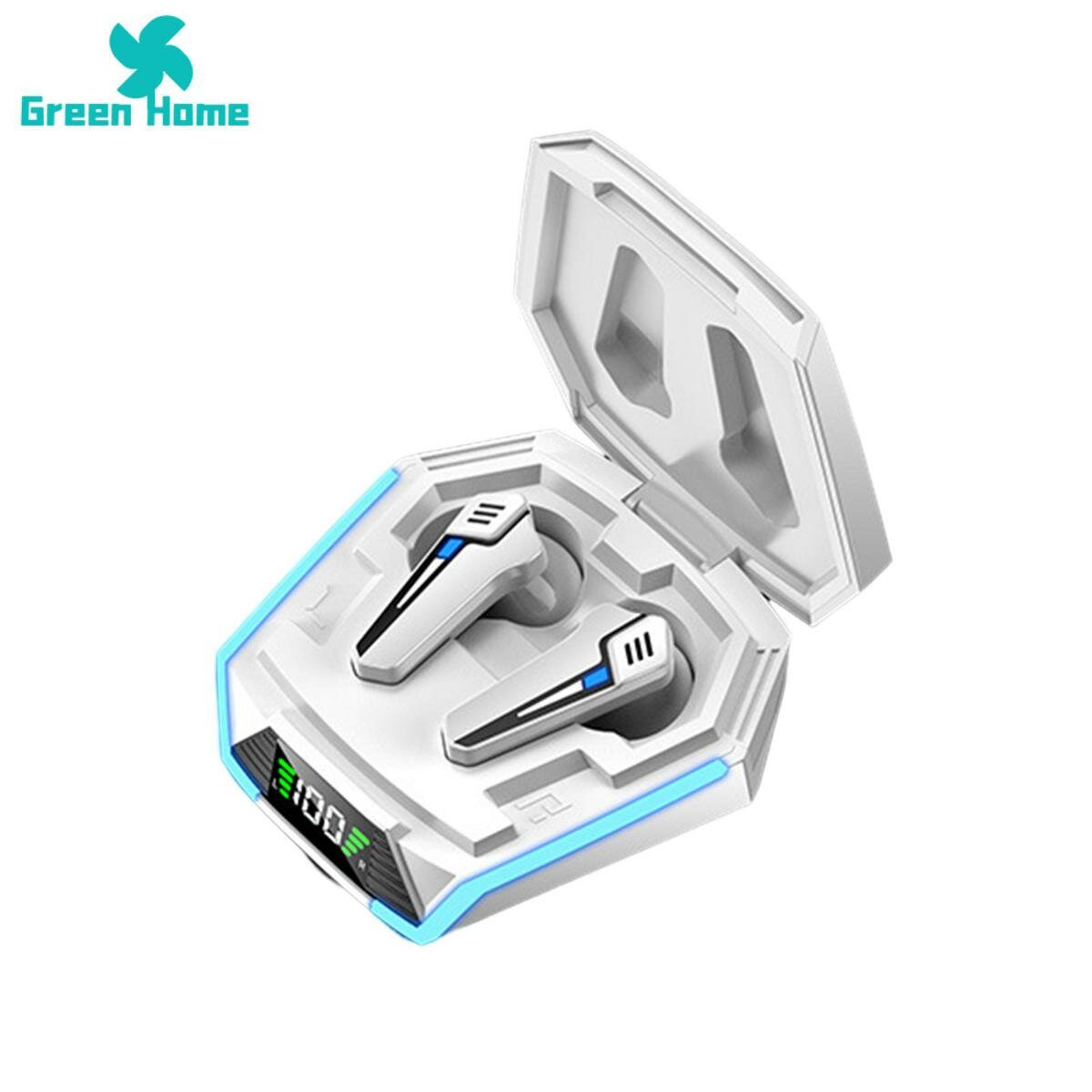 Беспроводные наушники Green Home, стабильная передача, совместимые с Bluetooth, 5.2-канальные стереонаушники для спортив