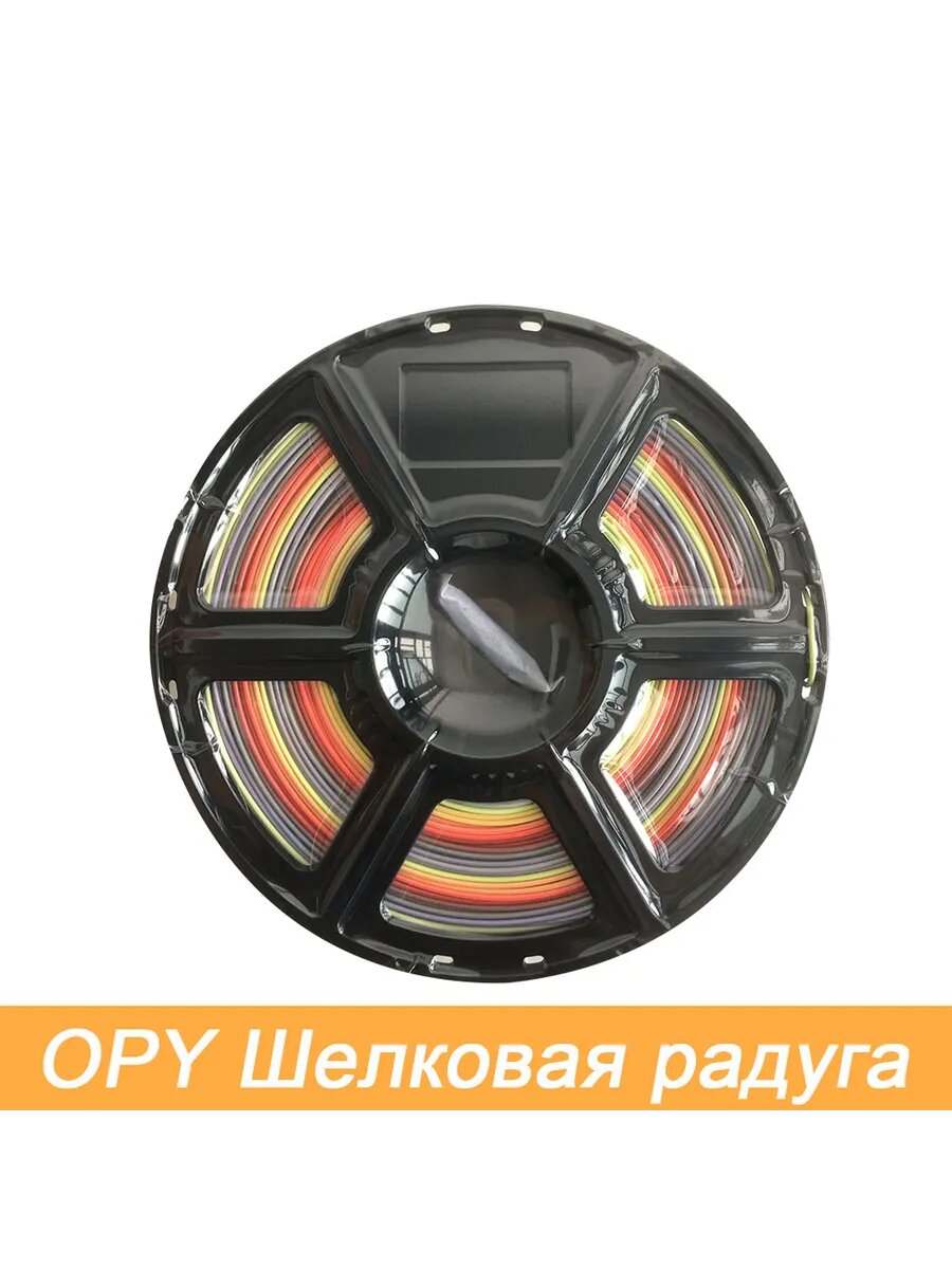 Пластик для 3D-принтера Шелковый PLA 1кг 1,75мм Голубой Приятная глянцевая гладкая поверхность нити