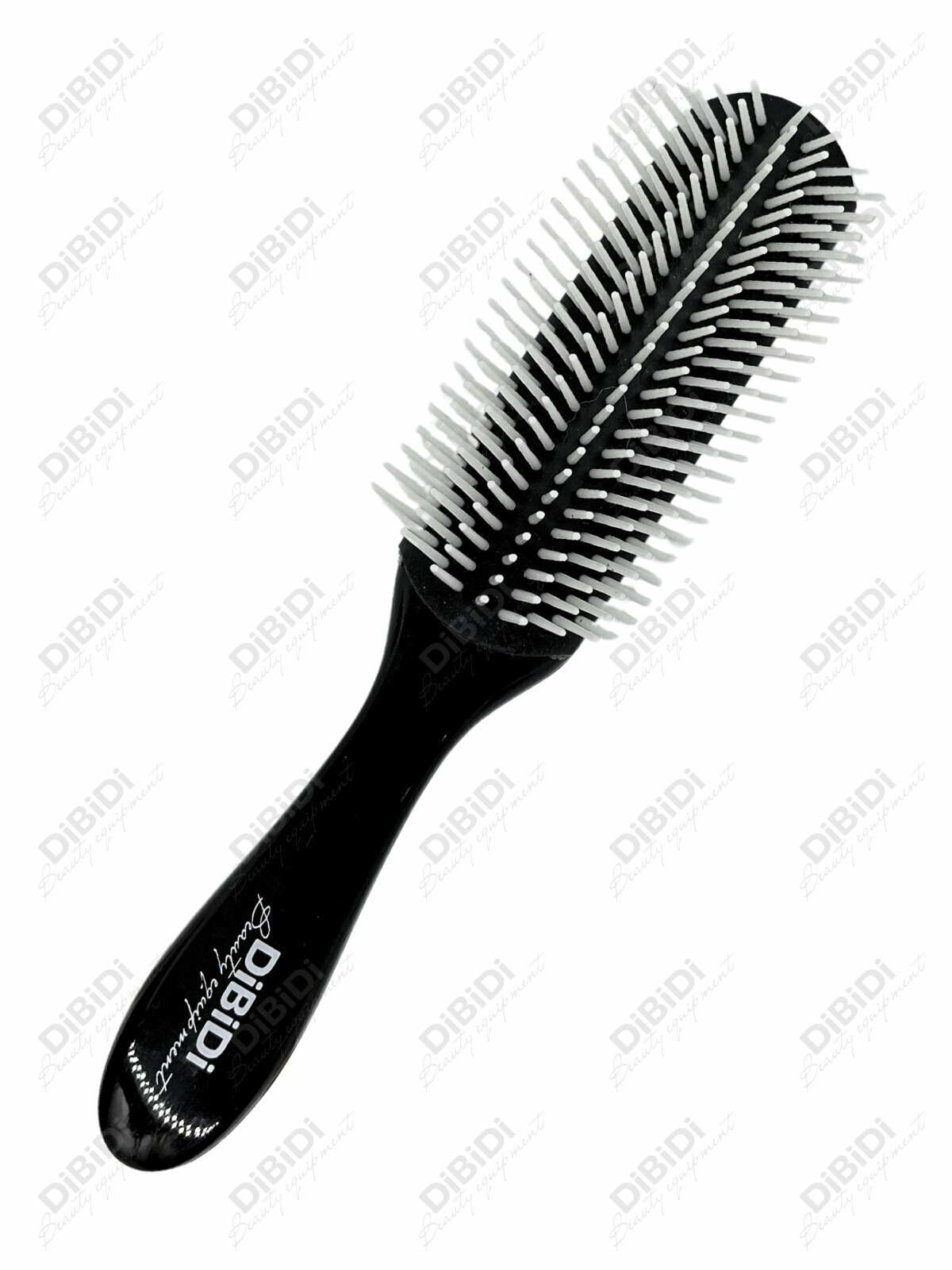 Щетка для волос DiBiDi WM1009, силикон, чёрная, пластик, длина 28см