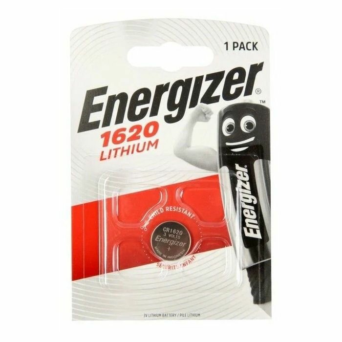 Батарейка литиевая ENERGIZER CR1620 дисковая 3В (бл1)