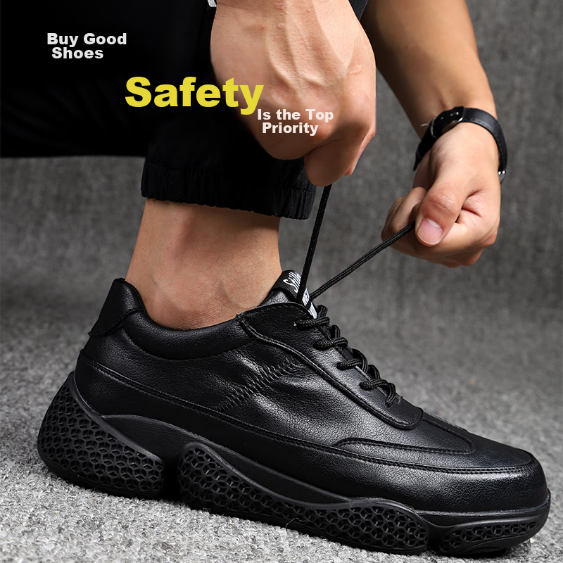 Butler Safety Shoes Men's Anti-Smashing Anti-Piercing Waterproof Oil-Resistant Wear-Resistant Lightweight Functional Shoes 926 Size 42