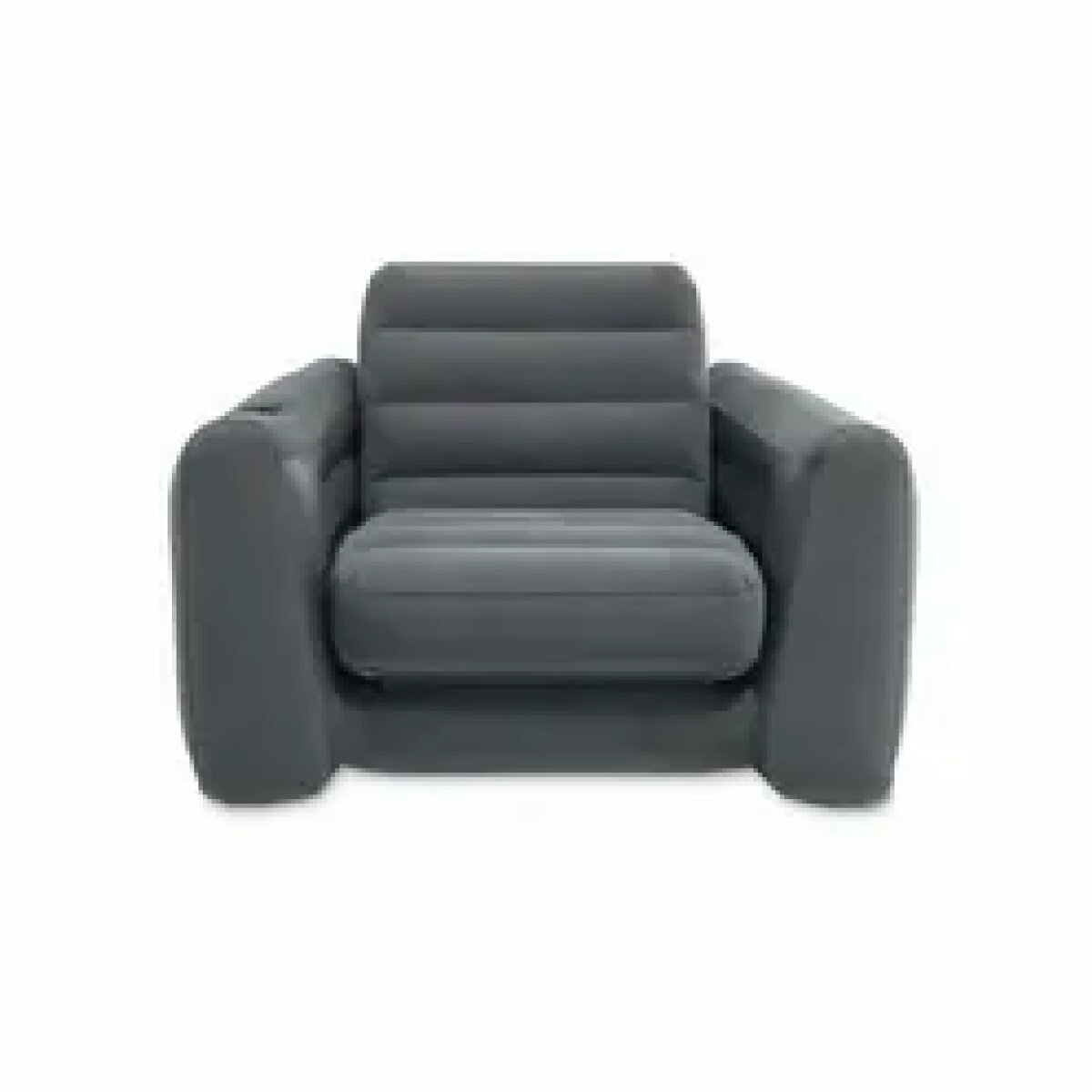 Надувное кресло-трансформер Intex Pull-Out Chair 66551, одноместный, темно-серый