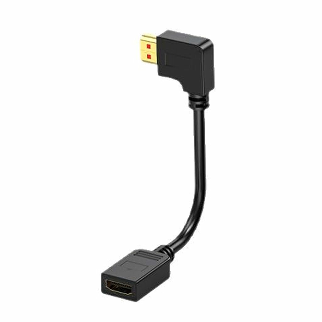 Кабель, HDMI2.0 удлинитель 4K60Hz видео кабель - 50 см - правый поворот, 1 шт