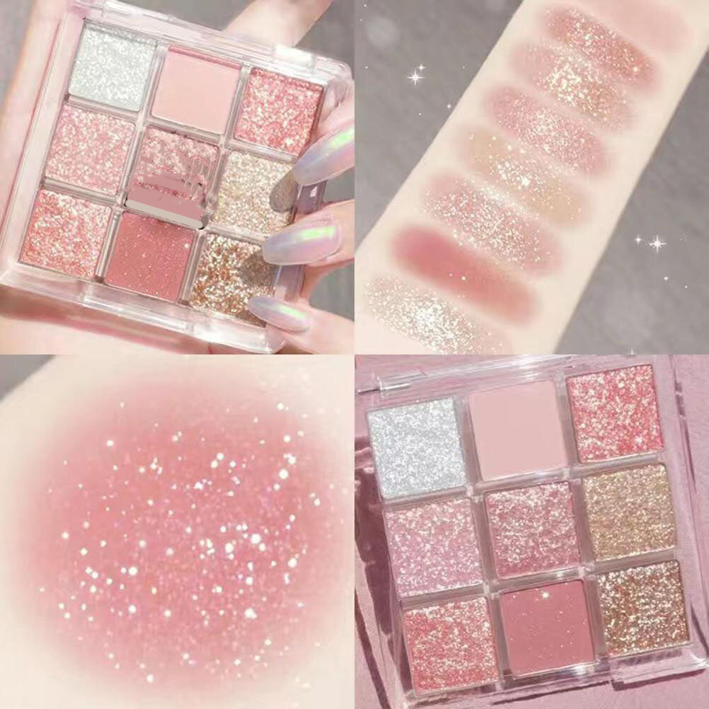 9-цветная палитра теней для век, набор водостойких матовых блестящих теней для век, долговечная косметика для глаз для женщин