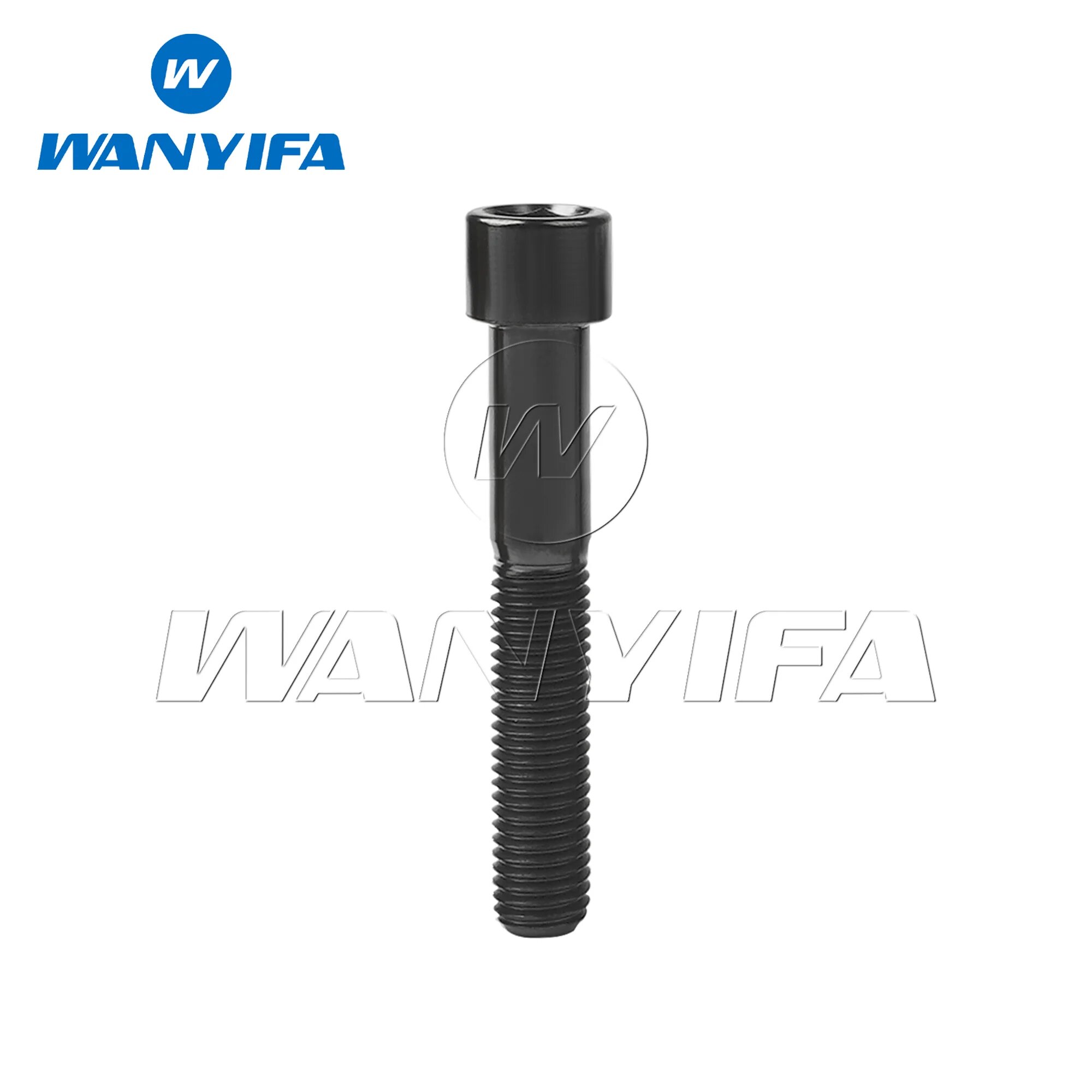 Титановые болты Wanyifa M7/M8x15/20/25/30/35/40/45/50/60/70 мм M8, Black, 40mm