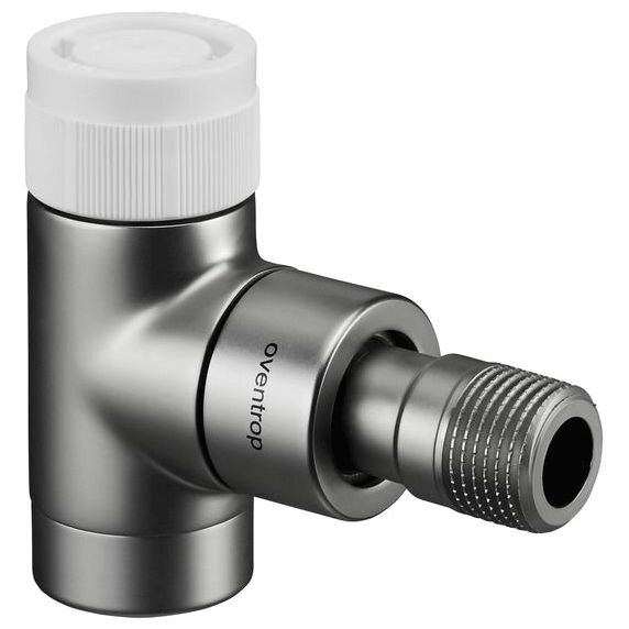 1163082 запрос! | Угловой обратный вентиль под термостат нерж. сталь OVENTROP