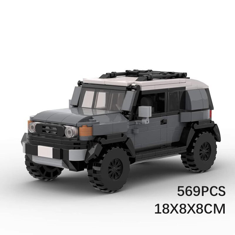 Набор для сборки Cool Luze V2, совместим с конструктором LEGO TOYOTA FJ CRUISER Speed Series 8 Grid Car Male