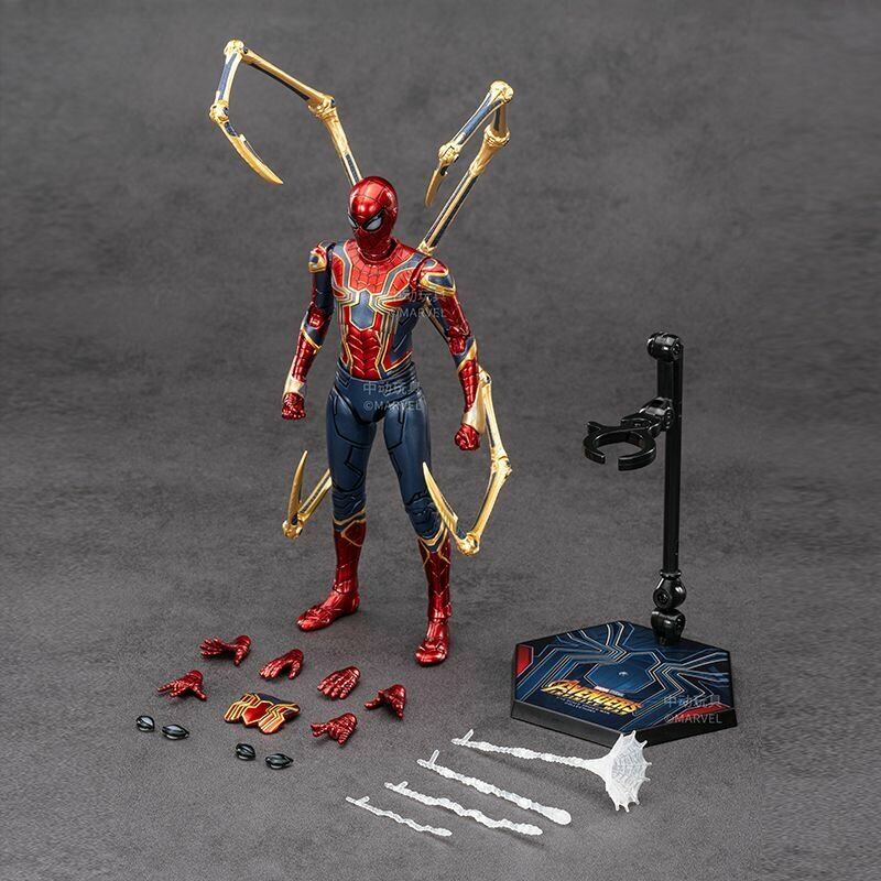 Фигурка ZD Toys Человек-паук: 3 Героя без возврата 1/10 Человек-паук 7-дюймовые подвижные соединения 18cm кукла