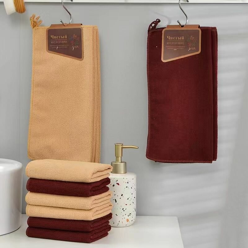 Салфетки CASERO, для уборки из микрофибры 30×30 см, впитывающие, 10шт