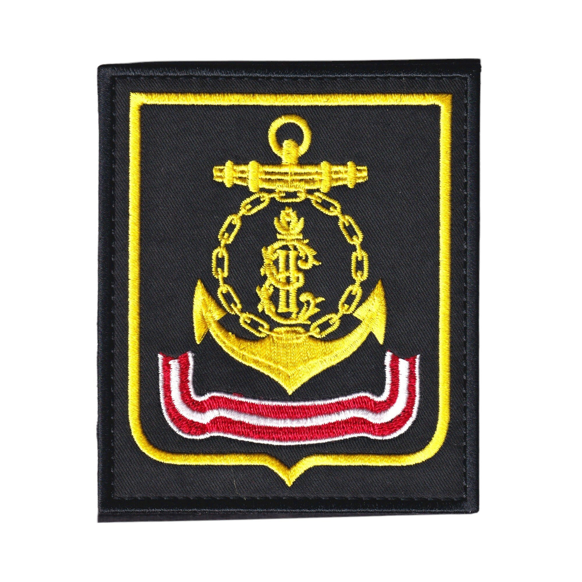 Нашивка ( Шеврон ) На Рукав Черноморский Флот ВМФ России Приказ №300 (Черный / На липучке)