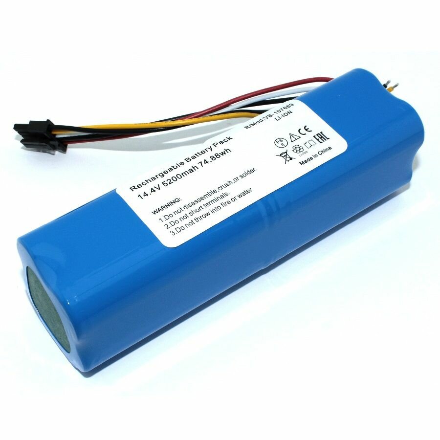 Аккумулятор для пылесоса Cecotec Conga 4090, 4490, 4590, 4690 NV-CNS409VX 49CE5402 80694 14.4V 5200mah