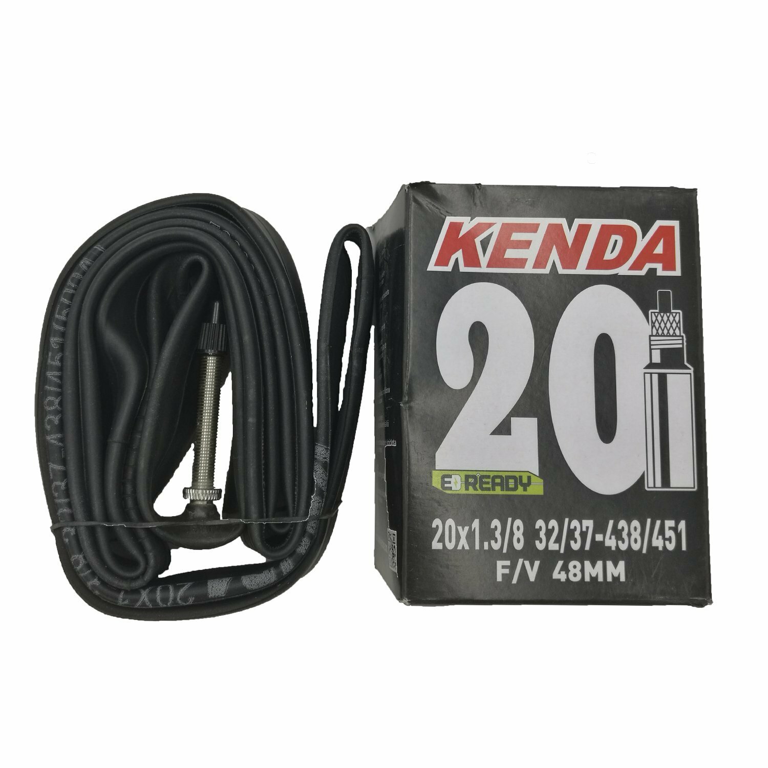 Камера для велосипеда 20x1 3/8 "узкая" спорт 48мм ниппель вело KENDA
