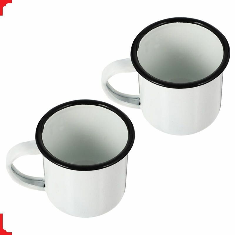 2 шт. эмалевых чашек, походные кружки, старые ретро стаканы, большие металлические железные чашки для детей