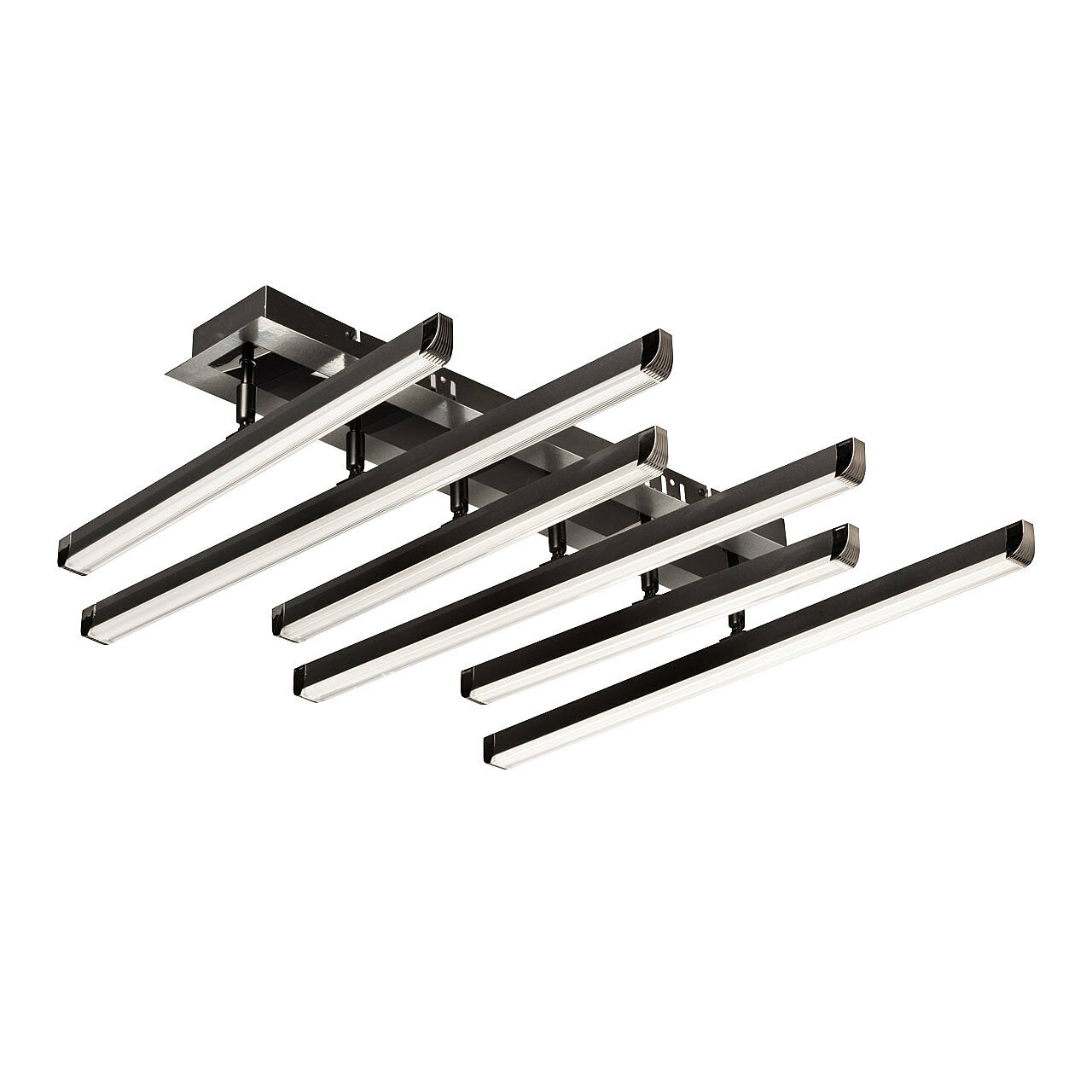 Потолочная люстра De Markt Драйв 377014206, LED, 120Вт, кол-во ламп:6шт, Черный