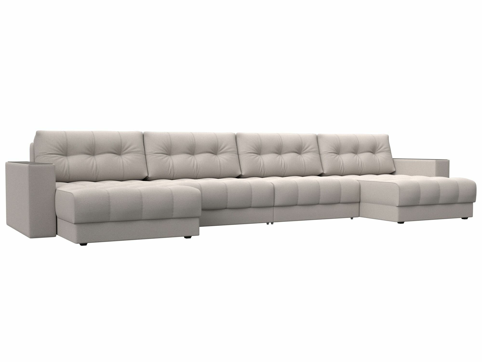 Диван П-образный с декором Бруно НПБ Лонг, Замша