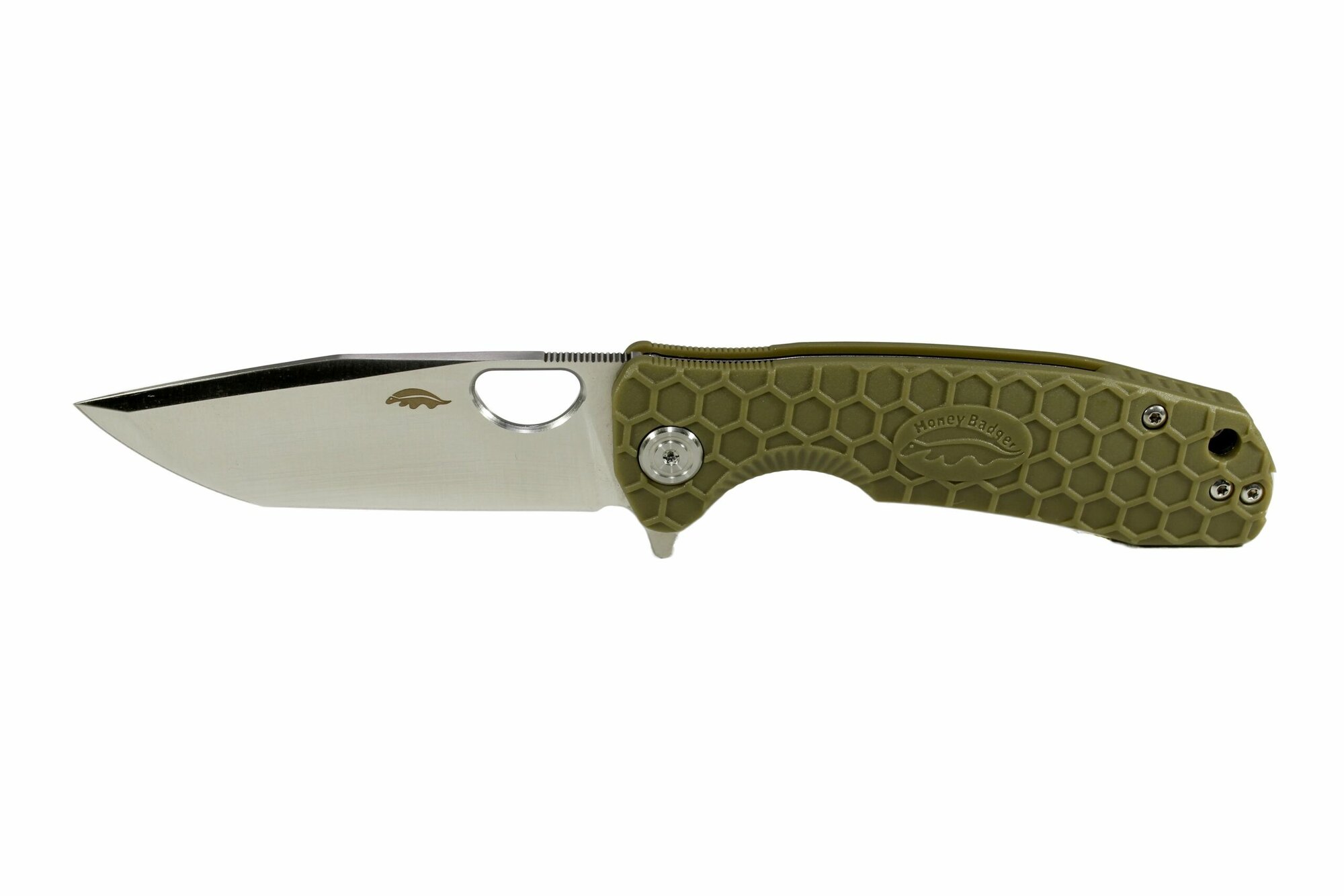 Нож Honey Badger Tanto D2 L (HB1402) с зелёной рукоятью