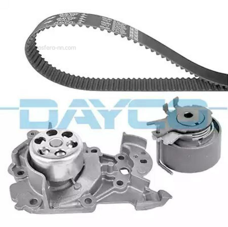 DAYCO KTBWP3211 Комплект ремня ГРМ (с помпой) Renault CLIO II/CLIO III/KANGOO/MODUS/THALIA/TWINGO 03/1993->