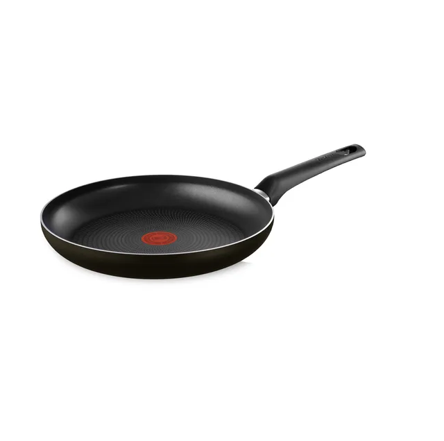 Cковорода с крышкой Tefal Easy Plus 28 см, Thermo-Signal, c антипригарным покрытием, для газовых и электрических плит