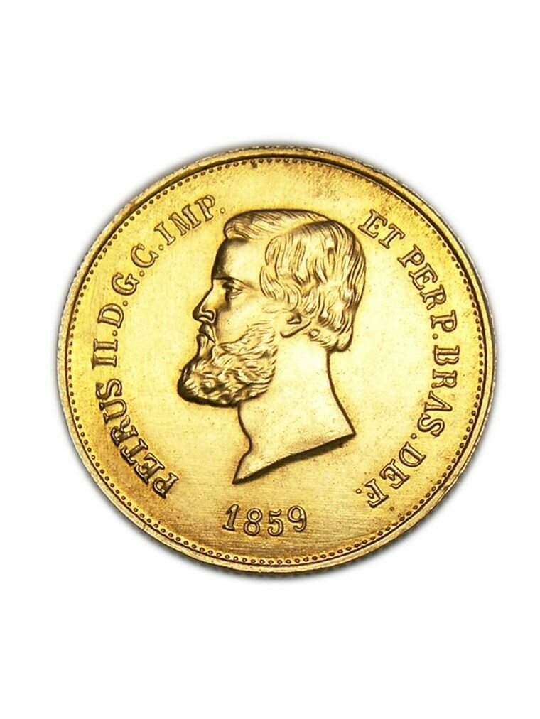 5000 рейс 1859 Бразилия сувенирная копия золотой монеты монеты, нумизматика, деньги для коллекции