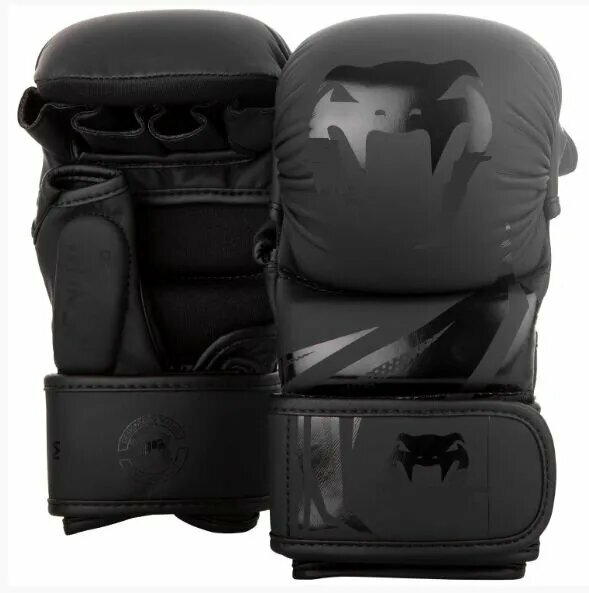 Перчатки LjM "Venom", для единоборств, черный, липучка, размер M