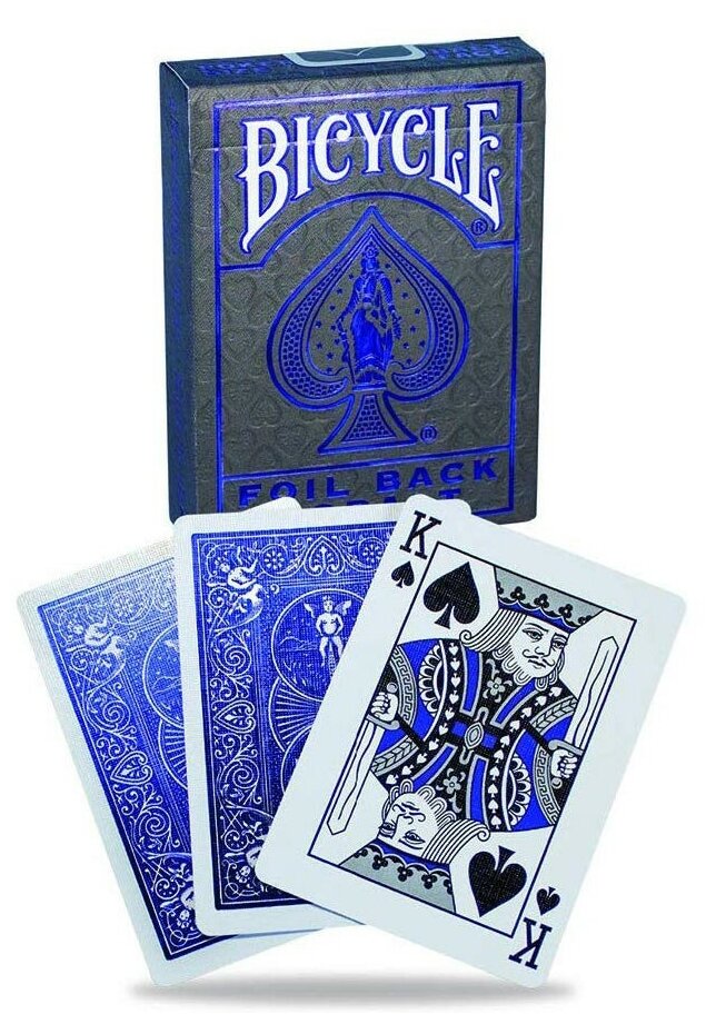 Игральные карты Bicycle Metalluxe Foil Back Cobalt / Фольгированный стиль, синие YZ