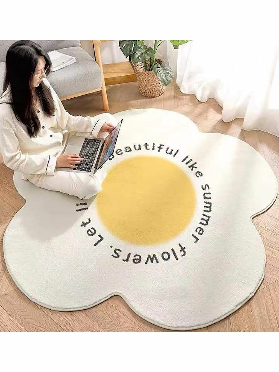 Имитация кашемировой формы ковра для гостиной диван спальня 120x120cm