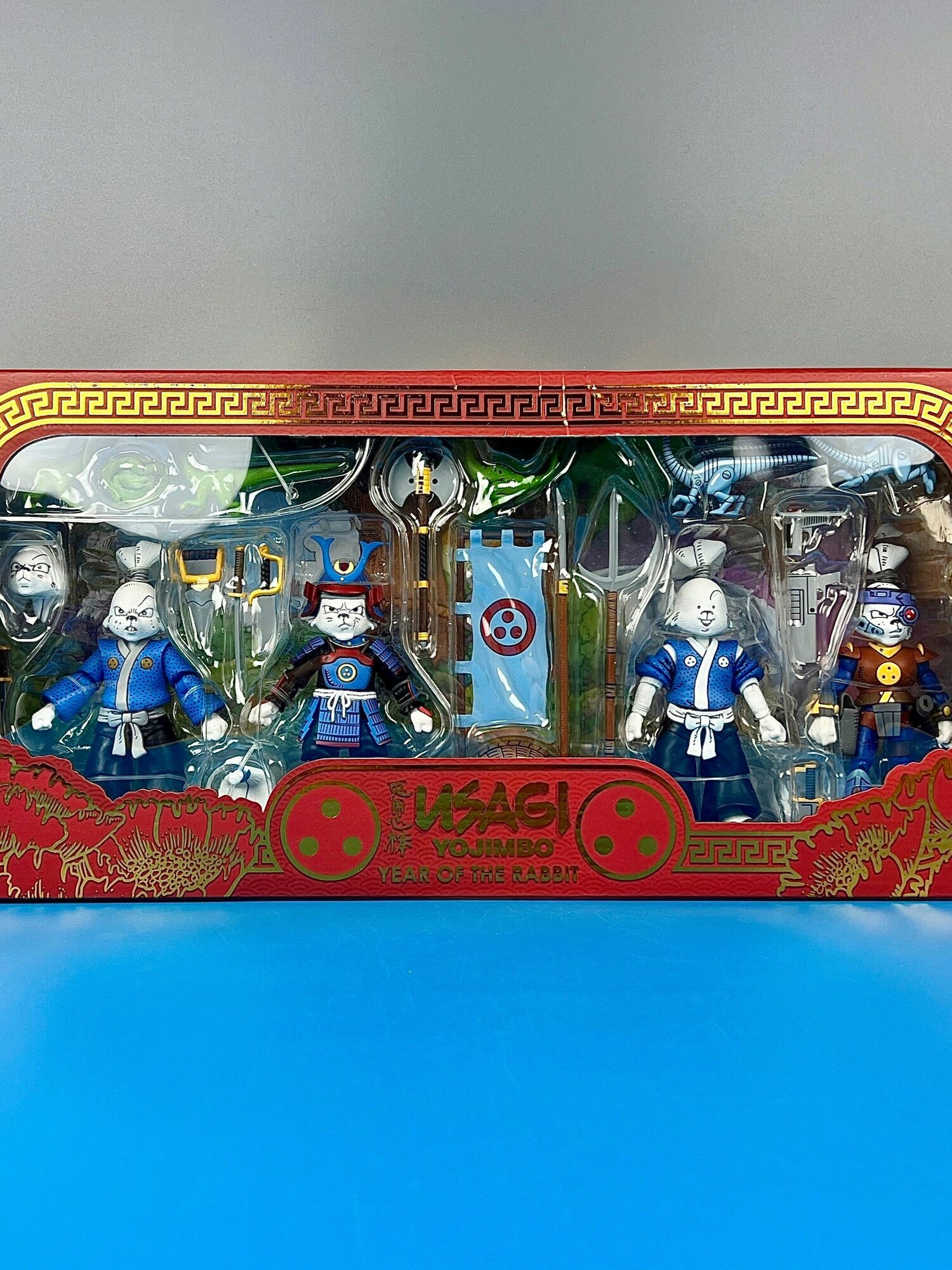 Набор фигурок Usagi Yojimbo, Year Of The Rabbit 2023, TMNT / Оригинал Neca, 14 см. / Усаги Ёдзимбо, Черепашки Ниндзя
