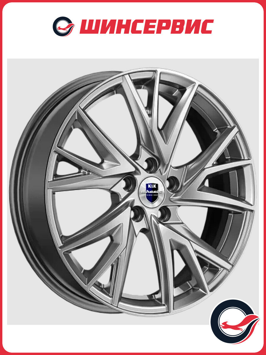 Литой колесный диск КиК Кайлас R18x6.5J 5x114.3 ET34 ЦО66.6 для автомобиля