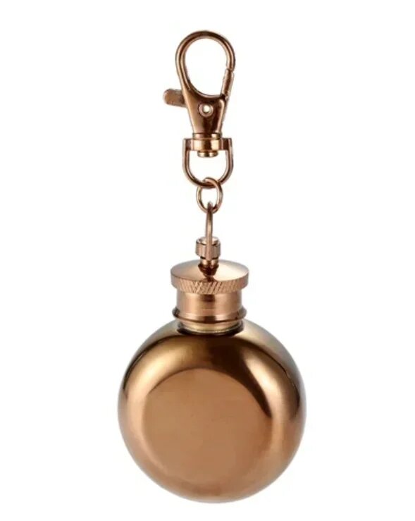 Мини фляга-брелок 1 унция нержавеющая сталь B