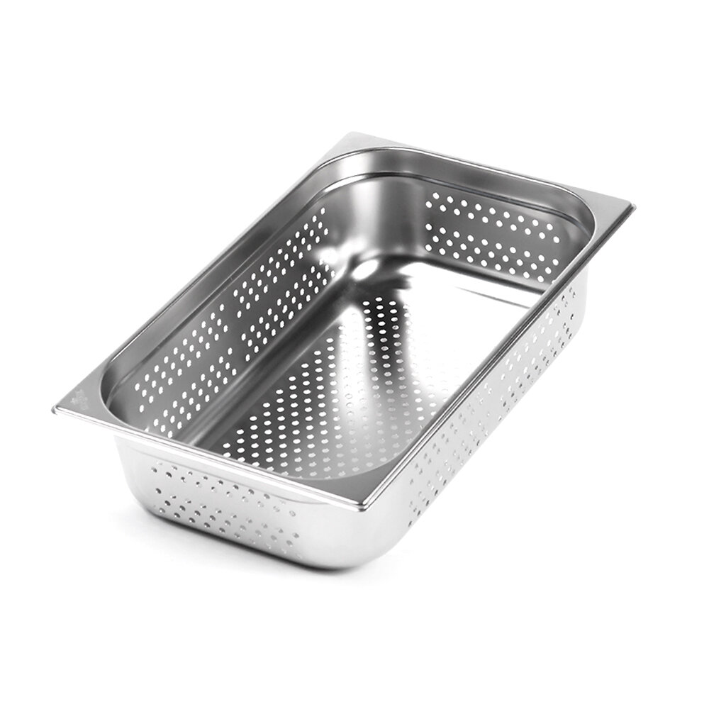 Гастроемкость перфорированная GN 1/1 530х325х100 мм из нержавеющей стали 14 л