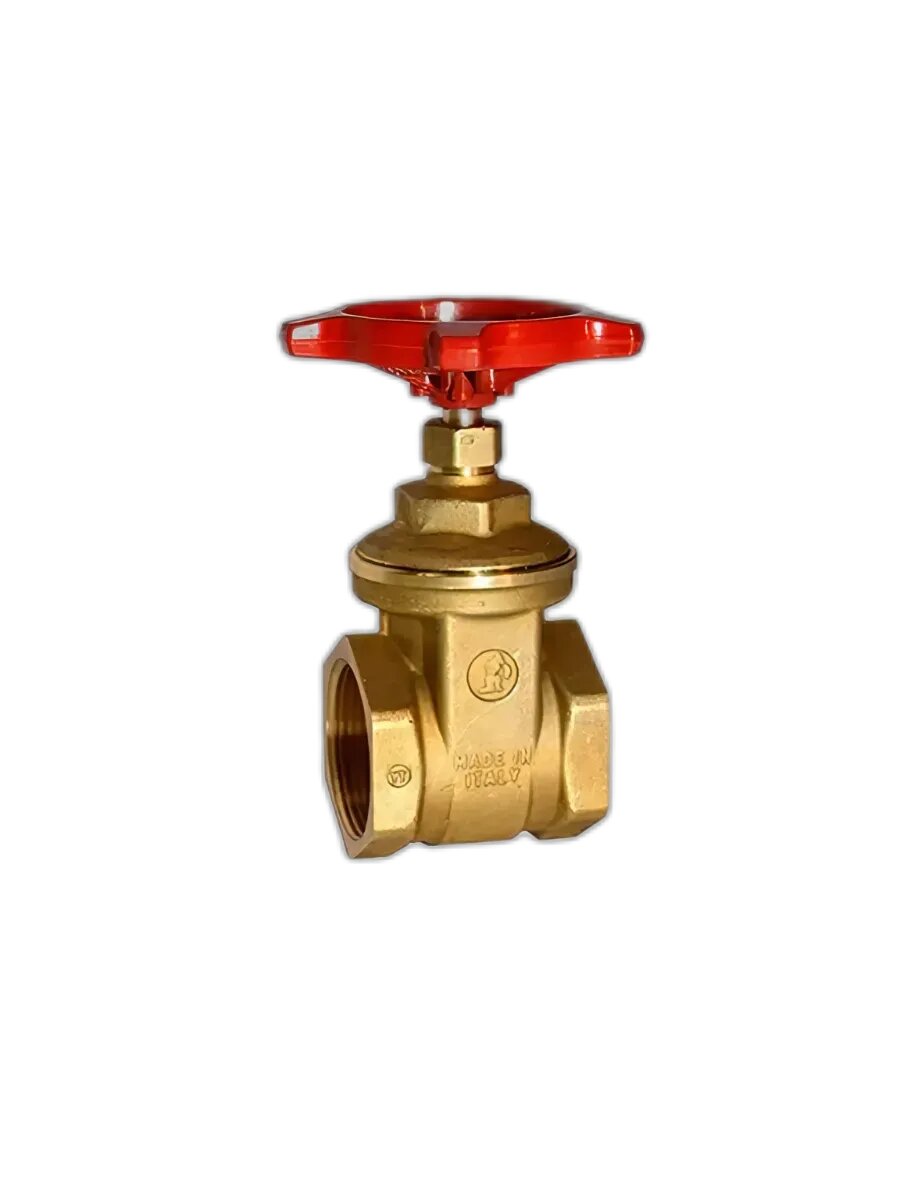 Задвижка нехромированная с маховиком 1 1/4" М-М