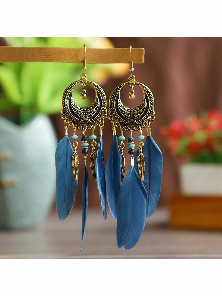 Серьги, дерево