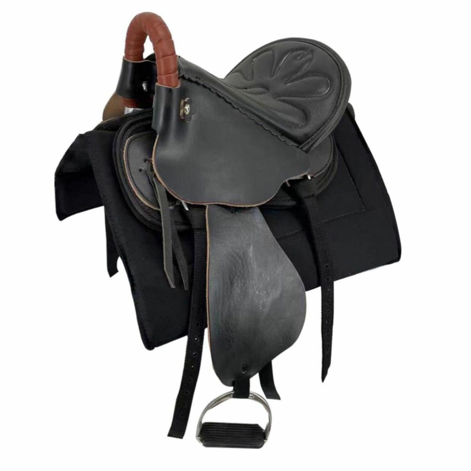 Кавалерийское седло (пастушье) полный комплект, большое/малое седло, сбруя, резная выносливость -jua