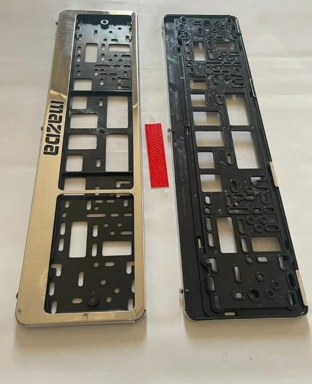 Рамки для номеров хромированные овальные (2 шт.) MAZDA