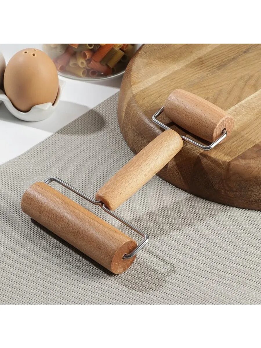 Валик для раскатки теста Доляна «Профи», 17×11×3 см