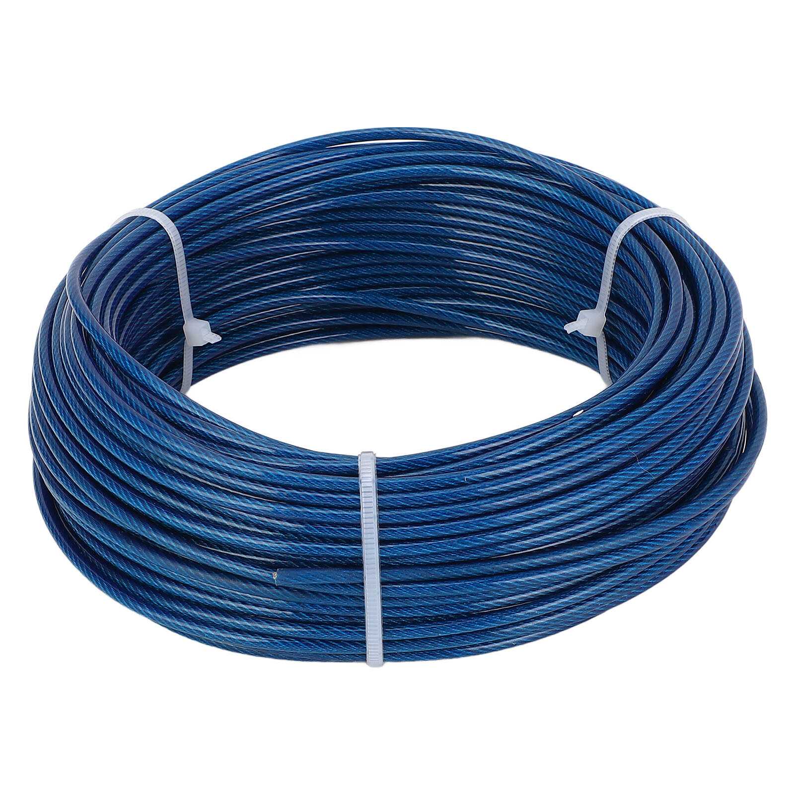 100 футов синего пластикового покрытия стальной трос стяжка натяжитель комплект 3 мм проволочная решетка комплект для уличной бельевой веревки для растений забор линия