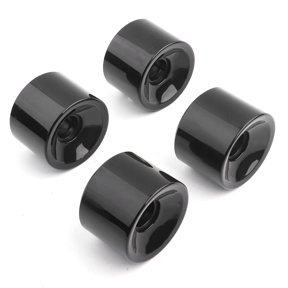 Колеса для скейтборда из полиуретана 70 мм, комплект из 4 шт. Колеса для лонгборда, черные, превосходное качество, прочные, плавный ход