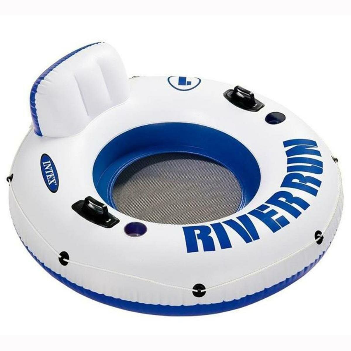 Круг-таблетка для катания Intex River Run 1, 135 см, винил, с подстаканниками