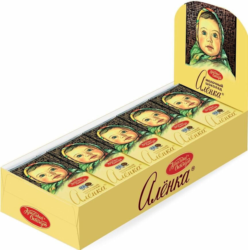 Шоколад Алёнка, Молочный, 60 гр - 25 штук