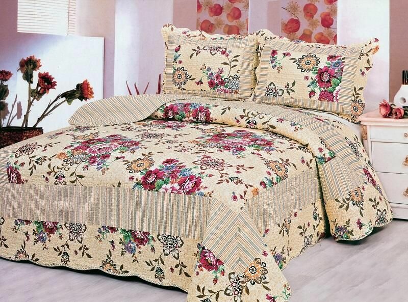 Покрывало с наволочками хлопковое TANGO PW333-196 PATCHWORK 230х250