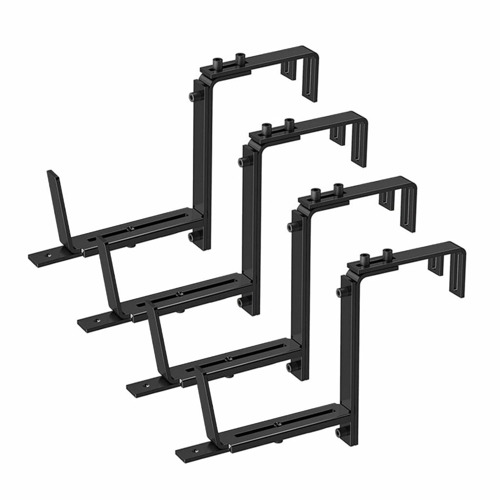 4/6 шт. регулируемые оконные кронштейны для цветочных коробок, настенные держатели растений, набор опор подоконника наружного использования