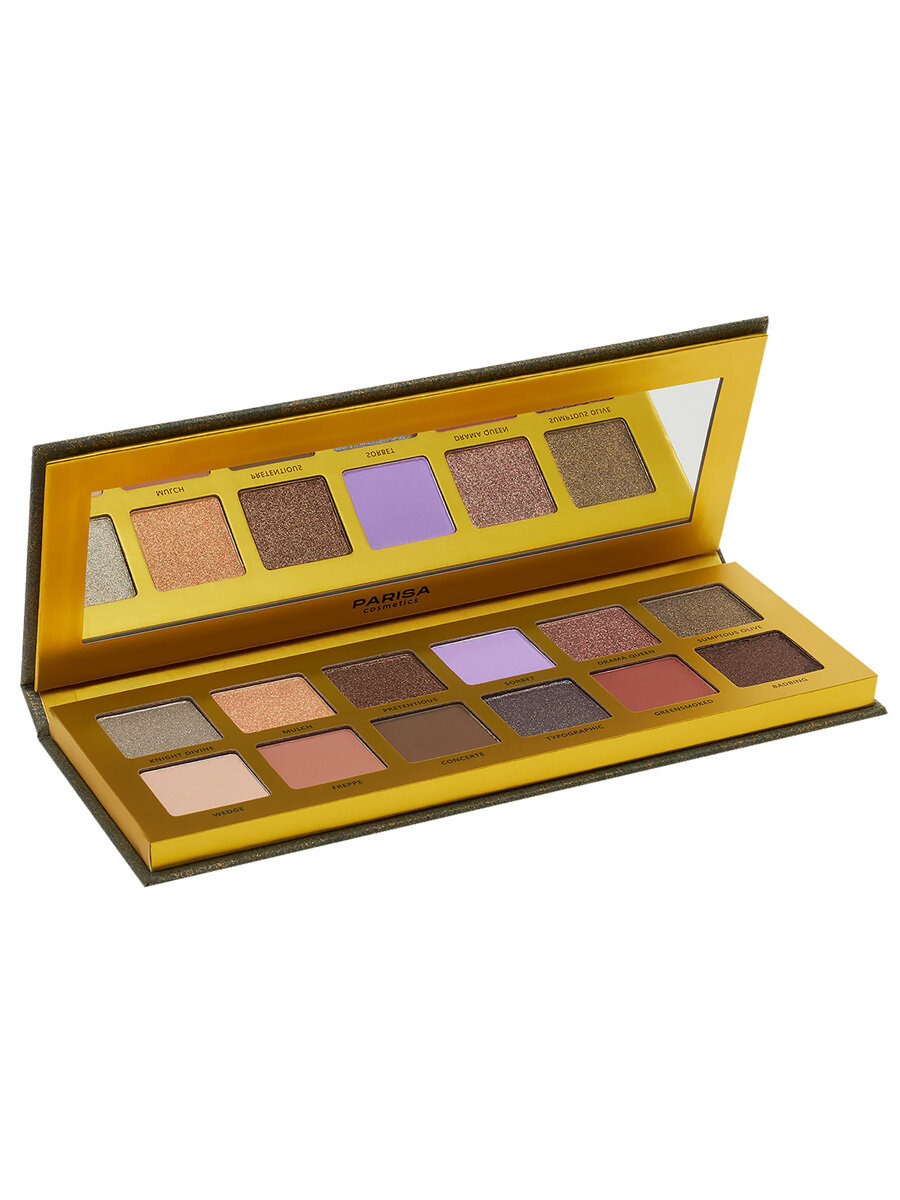 Parisa C2312-01 Палетка теней для век Eyeshadow Palette, 12 оттенков, 14.4 г