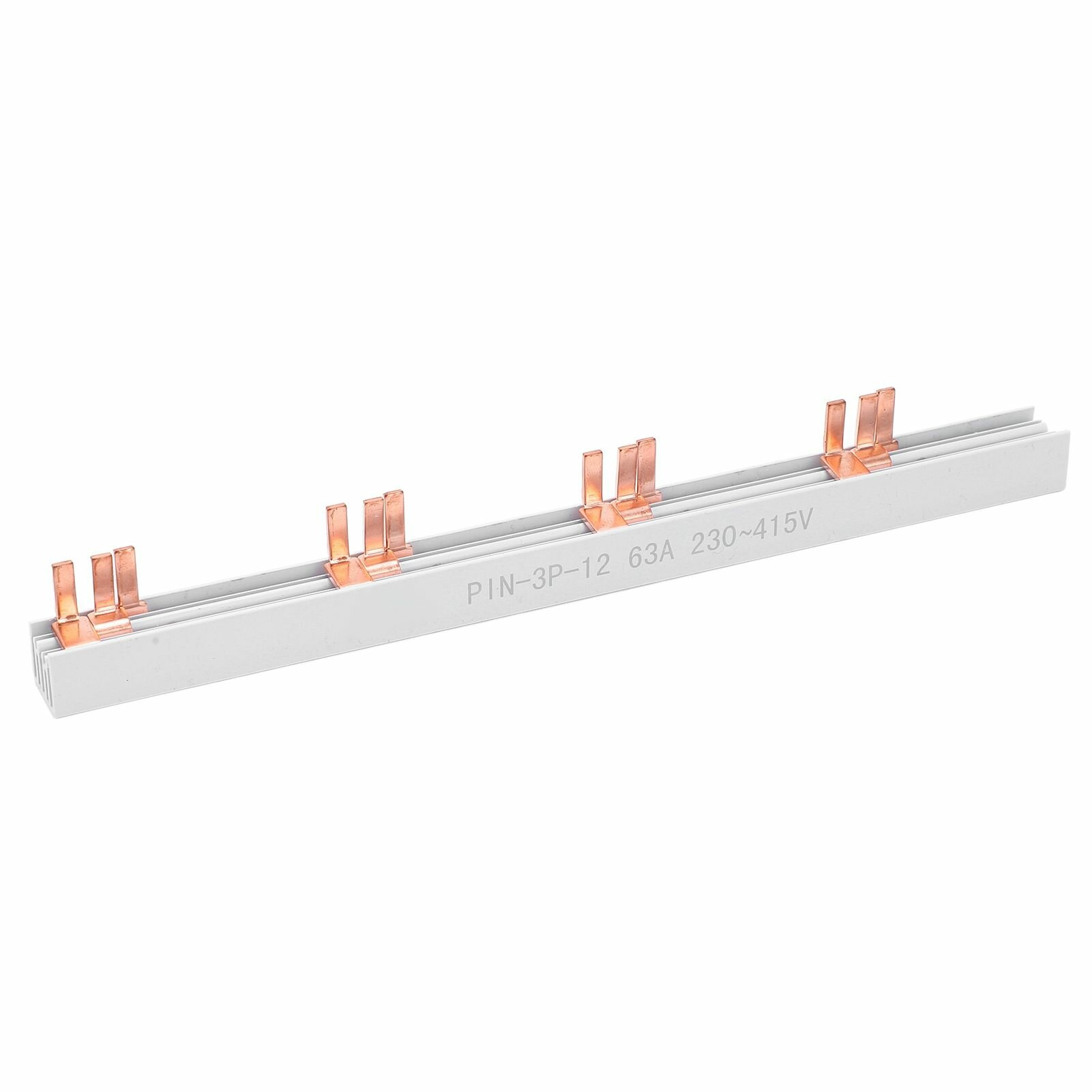 Шина медная тип штифта 3p 12 Way 63A PVC распределительный ящик