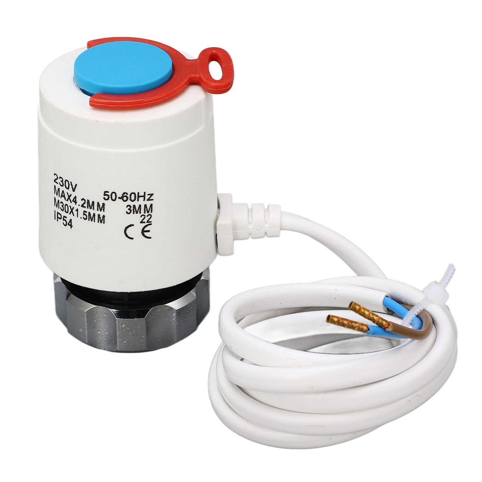 Замена клапана радиатора, коллектор для подогрева воды, термостатический электрический привод M30x1,5 мм, 230 В переменного тока